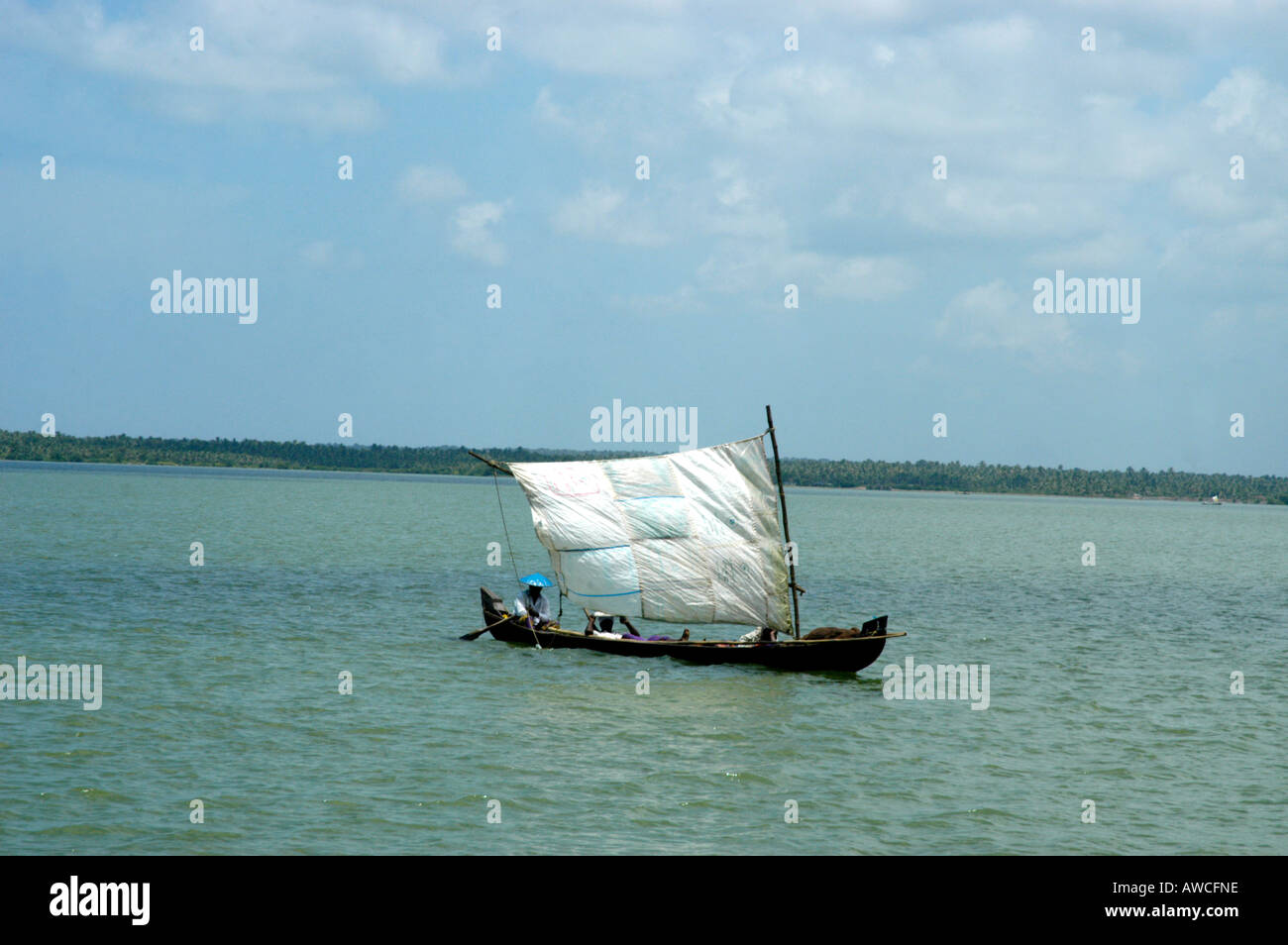 MORNING SCENE ASHTAMUDI LAKE VELLIMON KOLLAM DISTRICT Stock Photo - Alamy