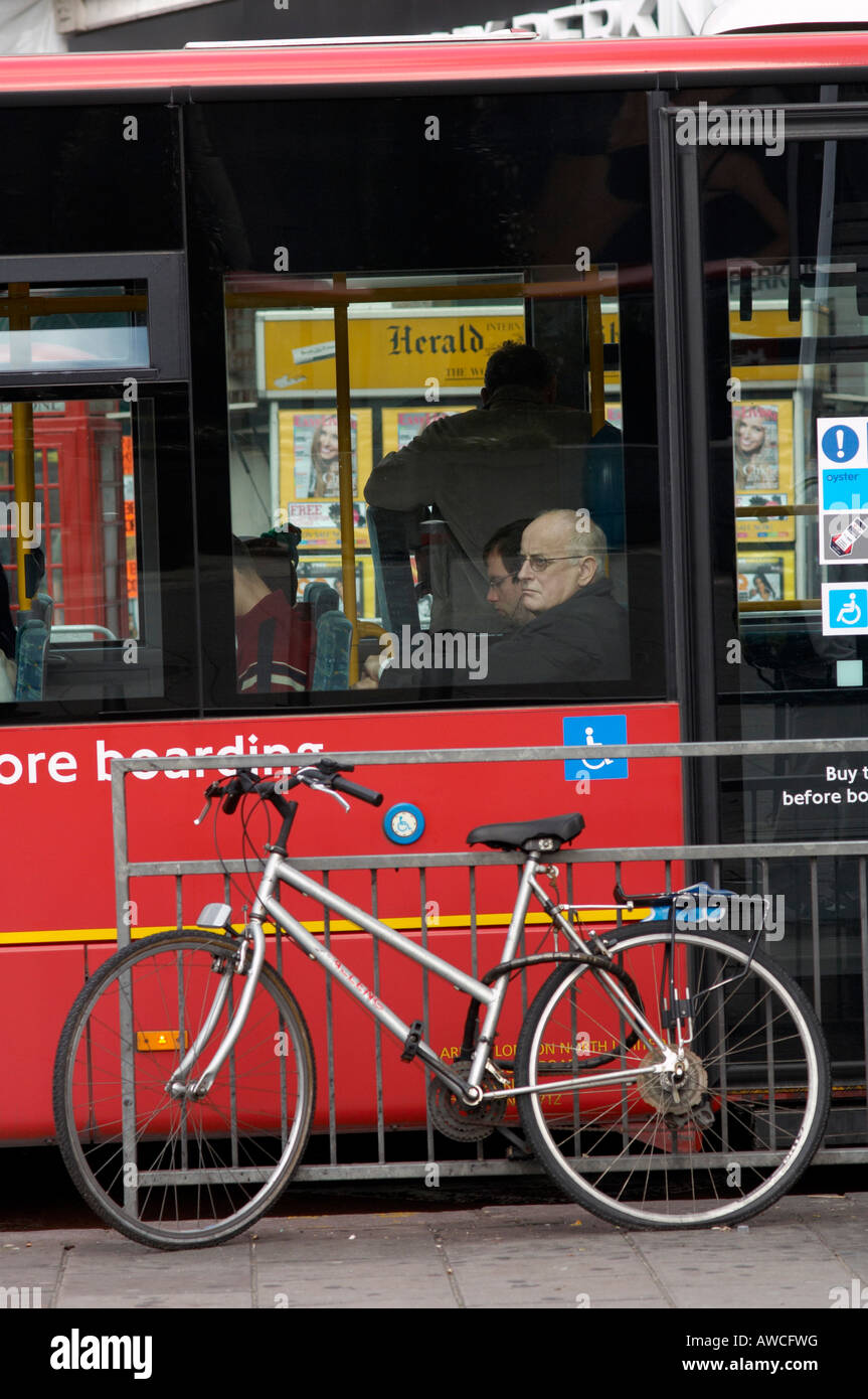 The vast London transport Bus network near Tottenham Court Road London ...