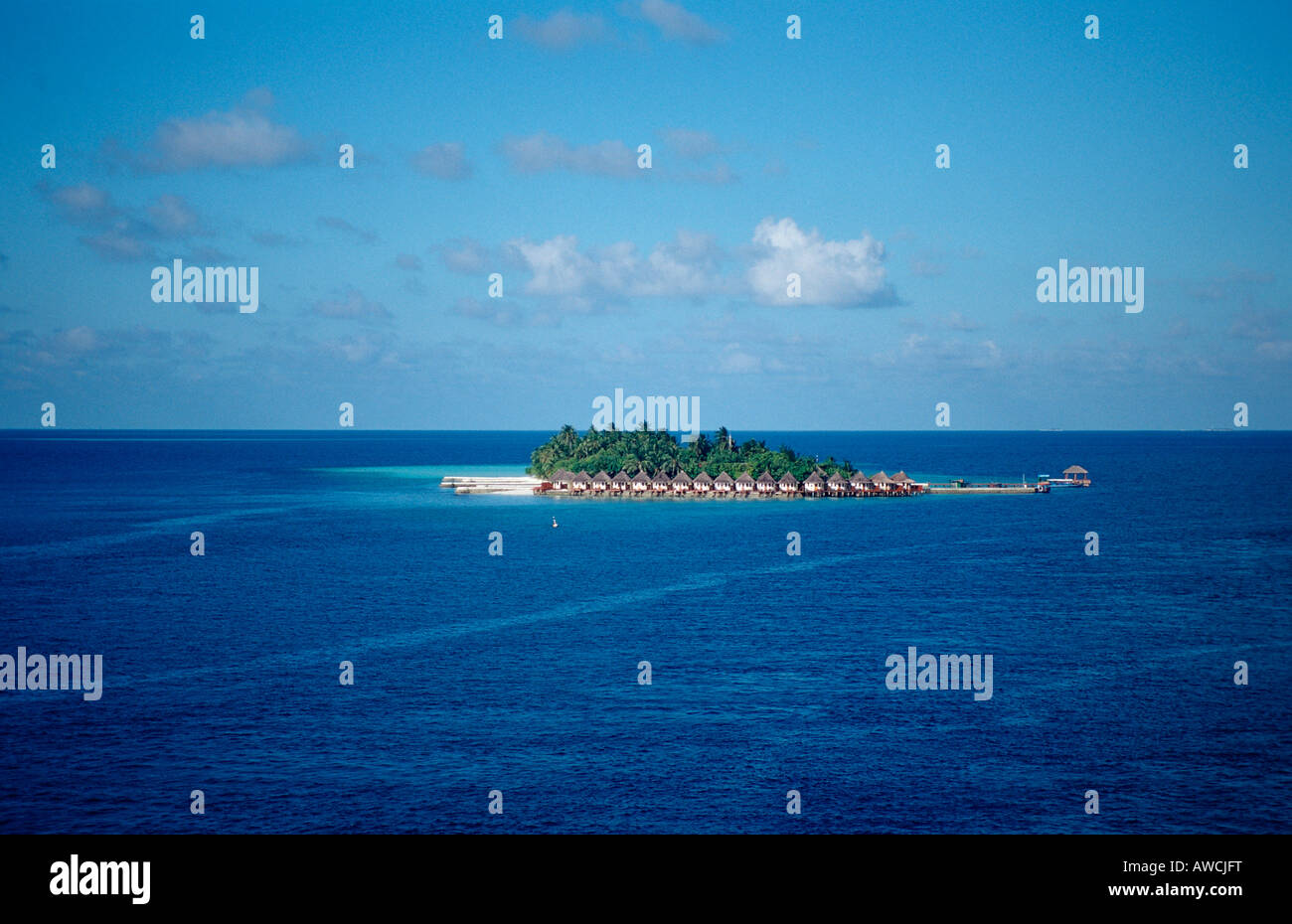 Aerial View of Maldives Island Dhiggiri Maldives Indian Ocean Felidu ...