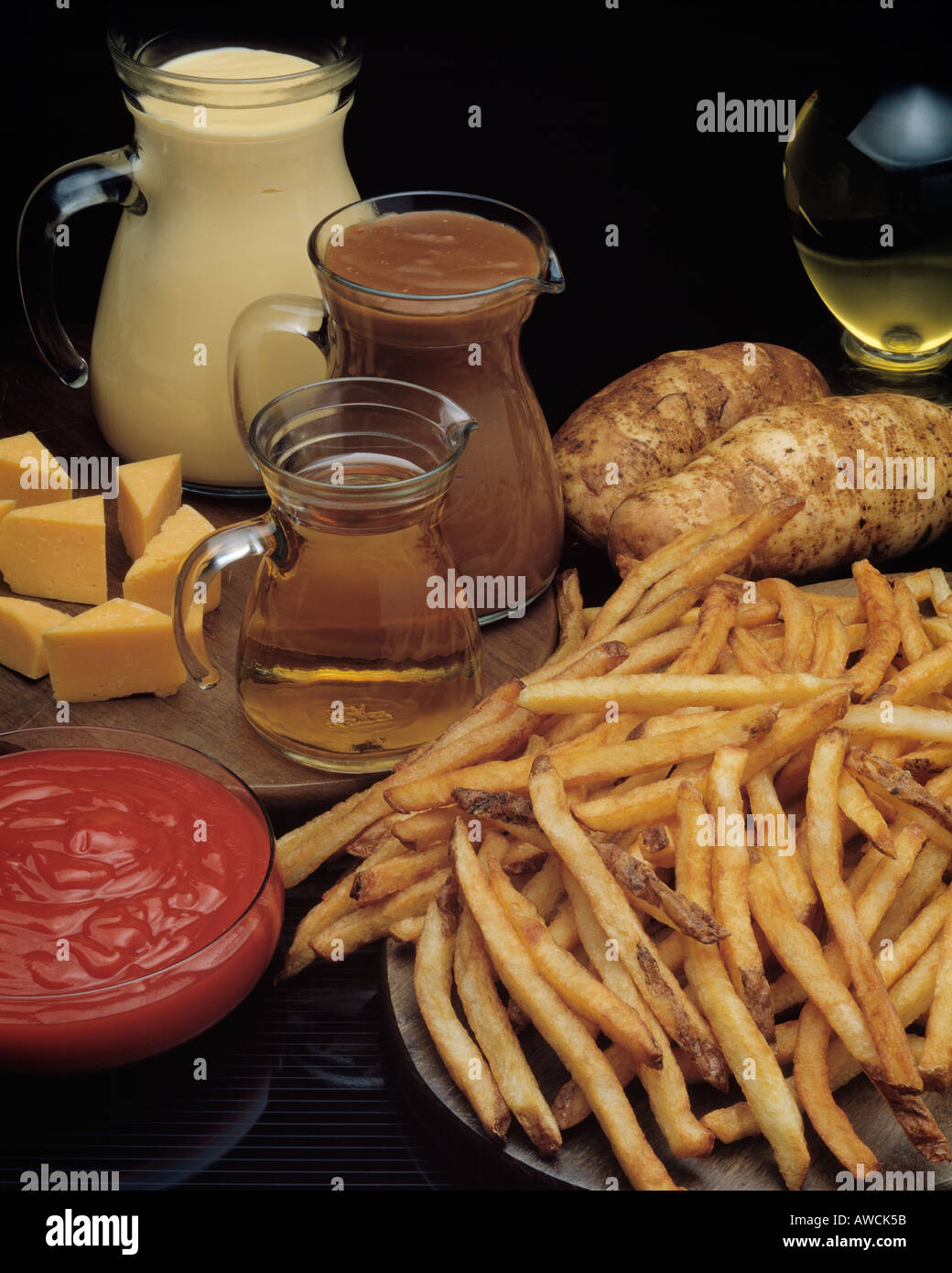 Glass tasty french fries hi-res stock photography and images - Alamy