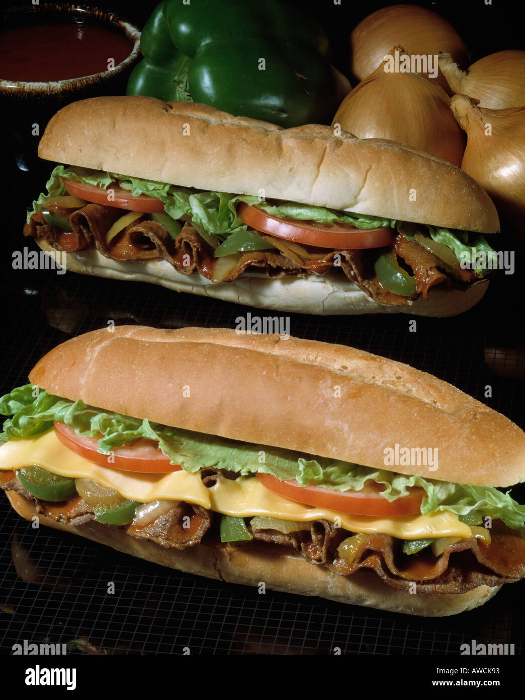 Hero submarine subsandwich Philly Philadephia style Bon Appetit Stock ...