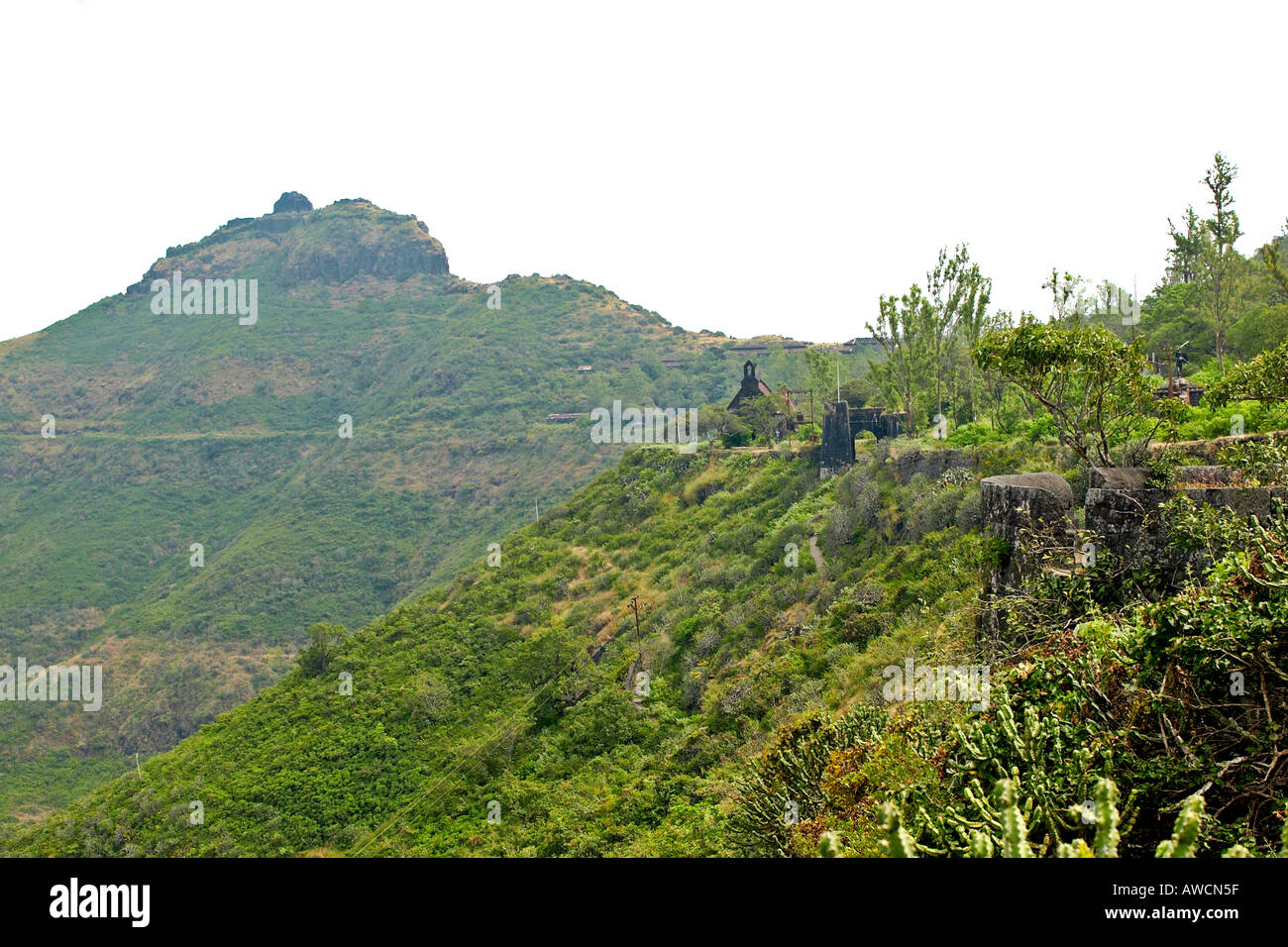 Purandar Fort , Pune , Bombay, Mumbai , Maharashtra , India, Asia Stock ...