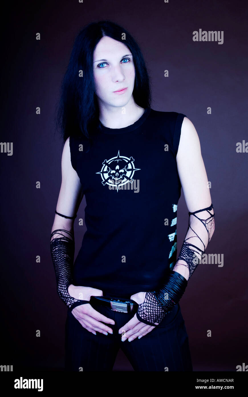 Young musician, Gothic style Stock Photo - Alamy