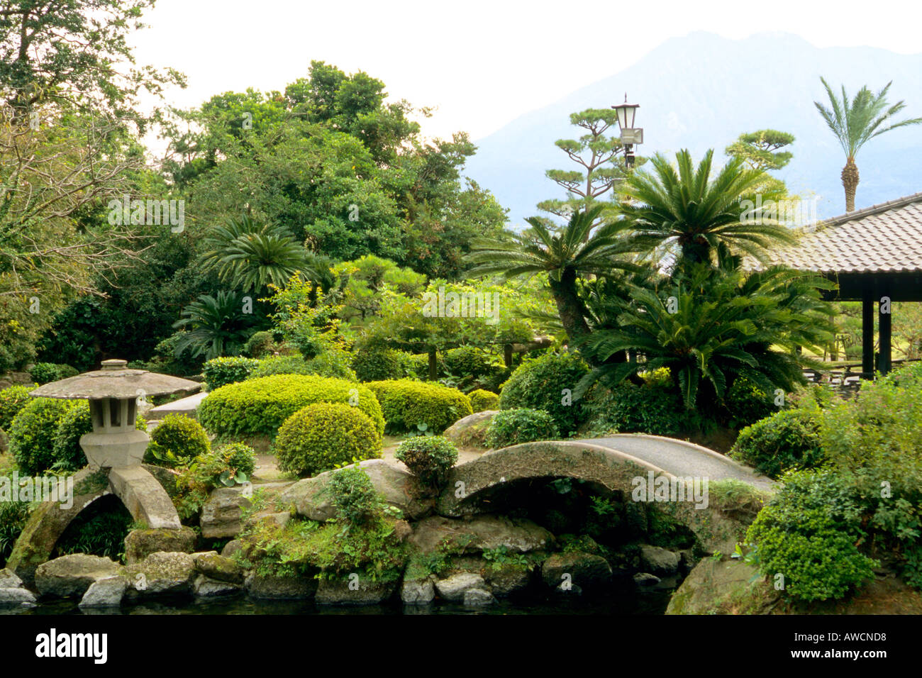 Japan Kagoshima Iso-teien garden Stock Photo - Alamy