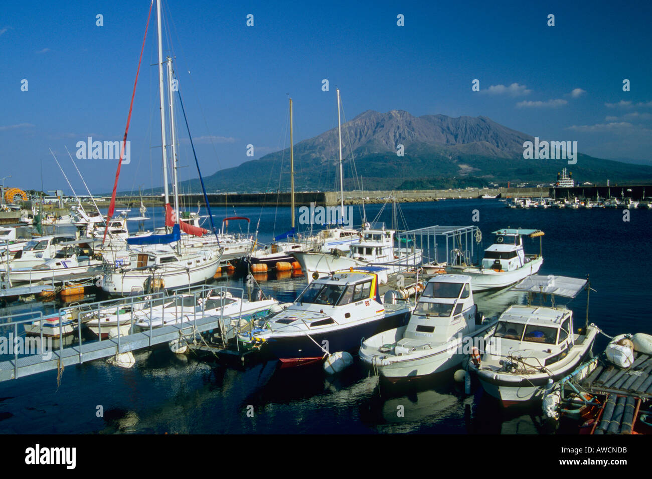 Japan Kagoshima Sakurajima volcano Stock Photo - Alamy