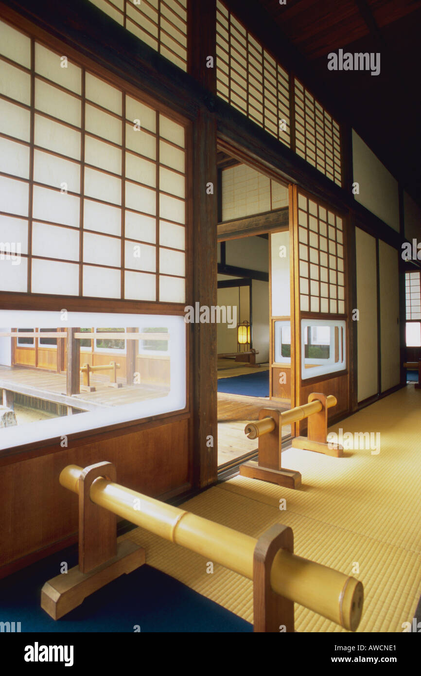 Japan Kumamoto Hosokawa Gyobutei samurai residence Stock Photo - Alamy