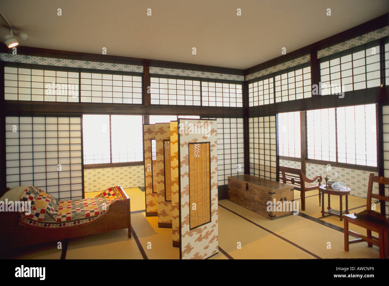 Japan Nagasaki Dejima trading post interior Stock Photo - Alamy