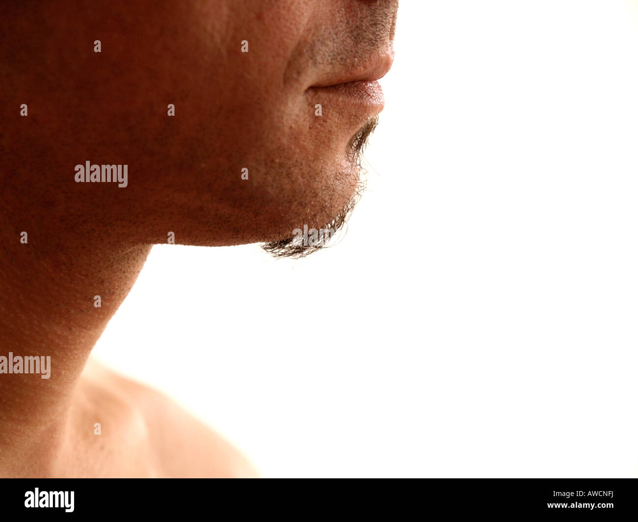 Man's chin, goatee Stock Photo - Alamy