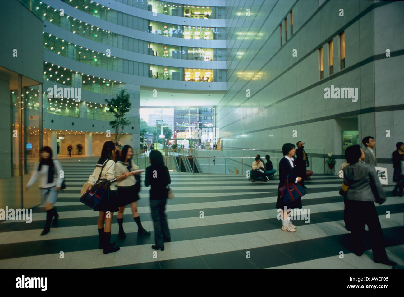 Japan Fukuoka ACROS building interior Stock Photo: 5400068 - Alamy