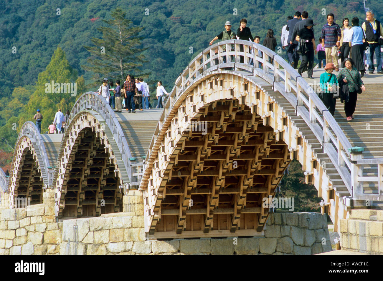 Japan Iwakuni Kintai-kyo bridge Stock Photo - Alamy