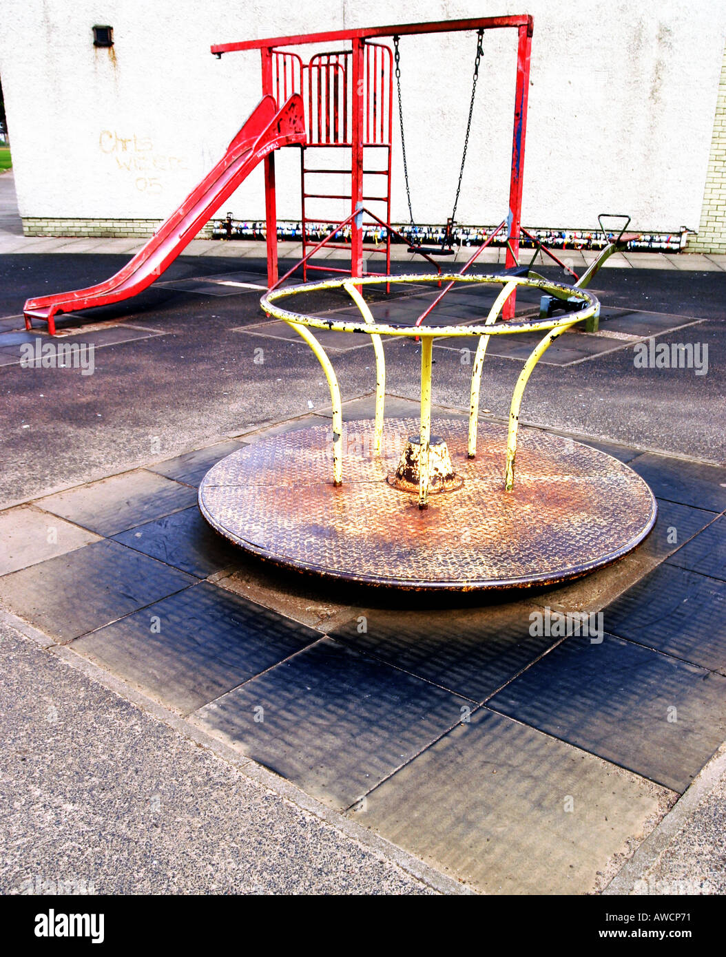 Kids playground playing roundabout kids playground playing roundabout ...