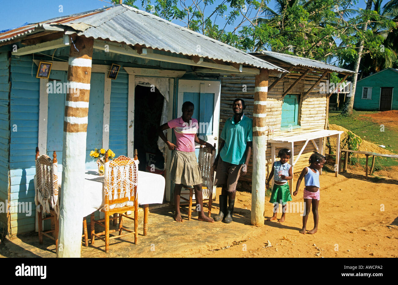 caribbean dominican republic north coast a traditional house Stock ...