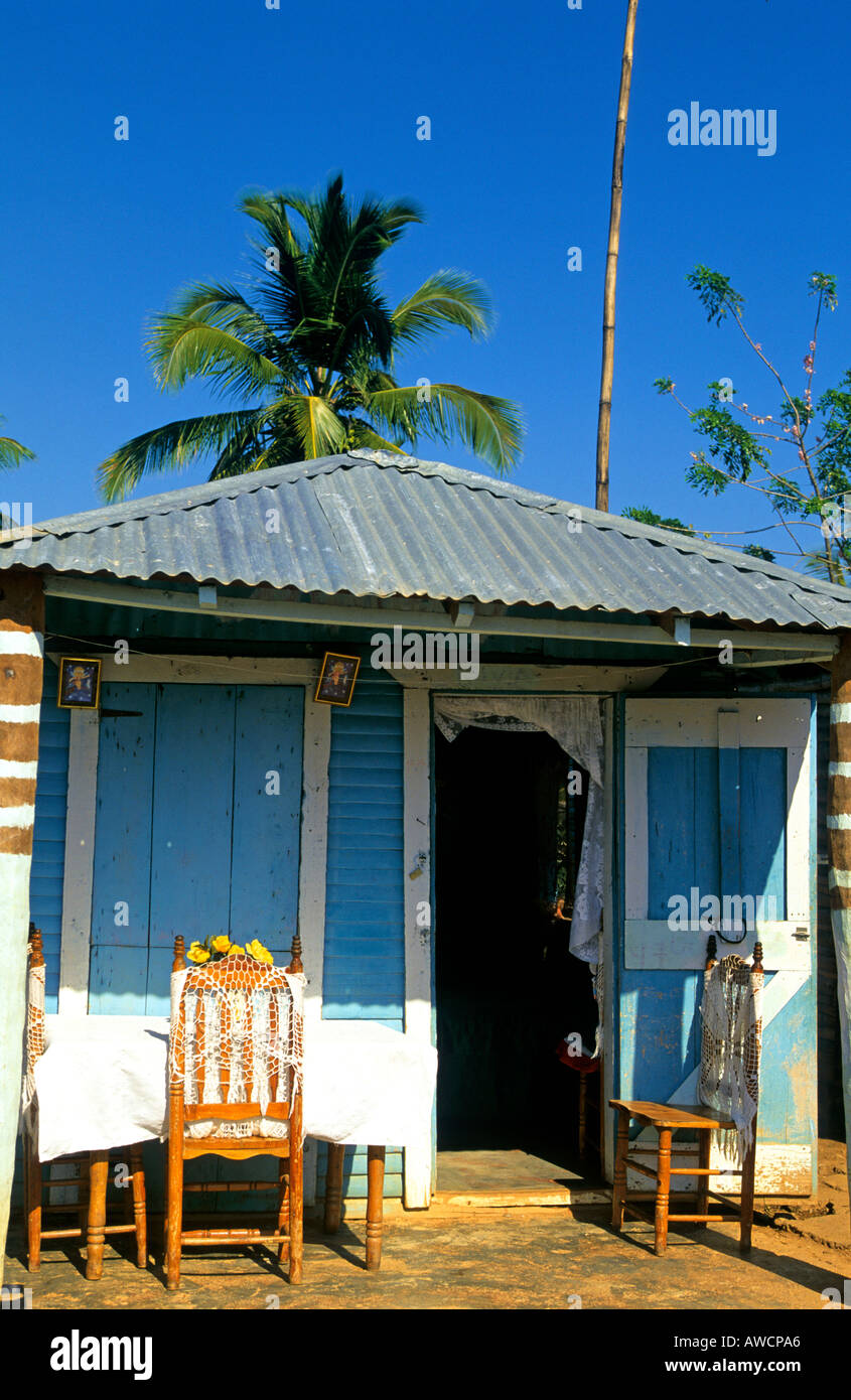 caribbean dominican republic north coast a traditional house Stock ...