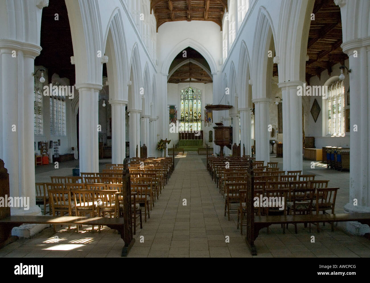 Thaxted Parish Church interior Thaxted Essex England Stock Photo - Alamy