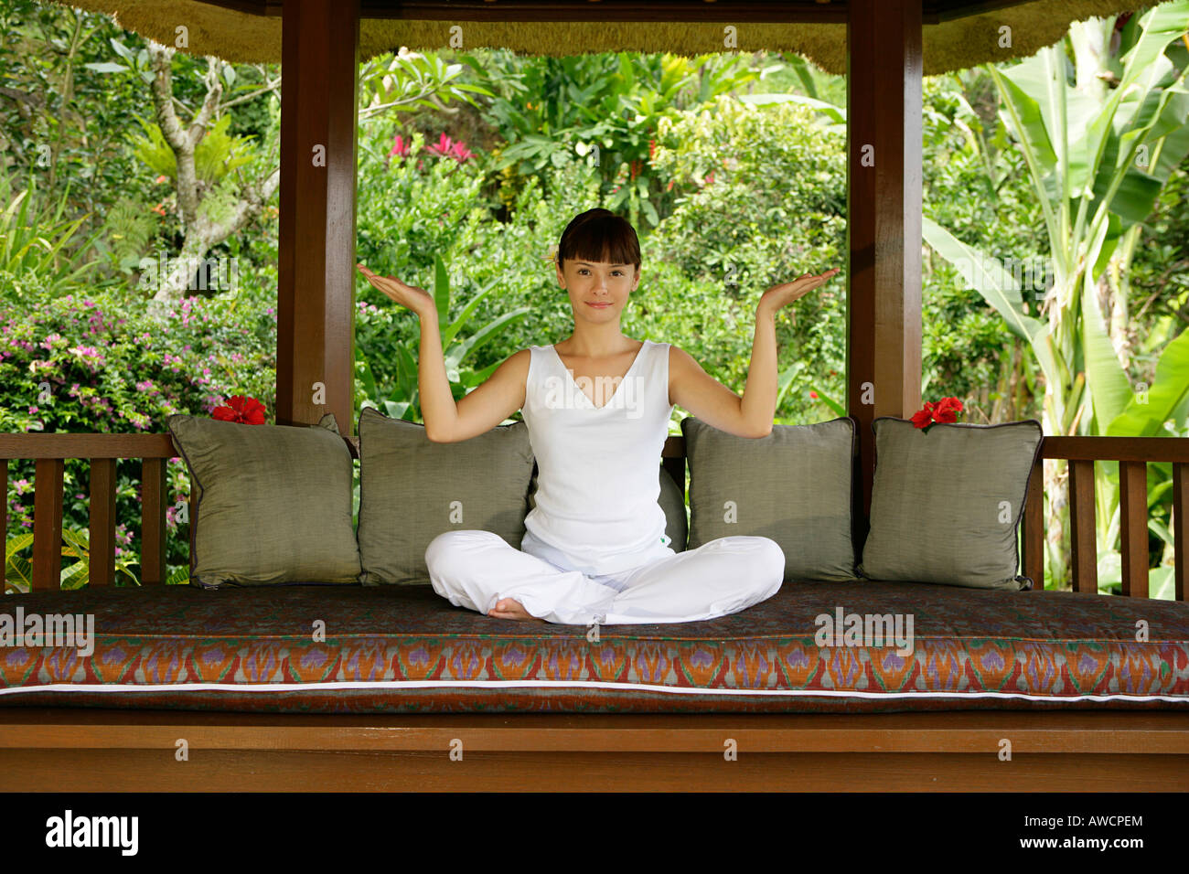 Young woman practice Yoga Stock Photo - Alamy