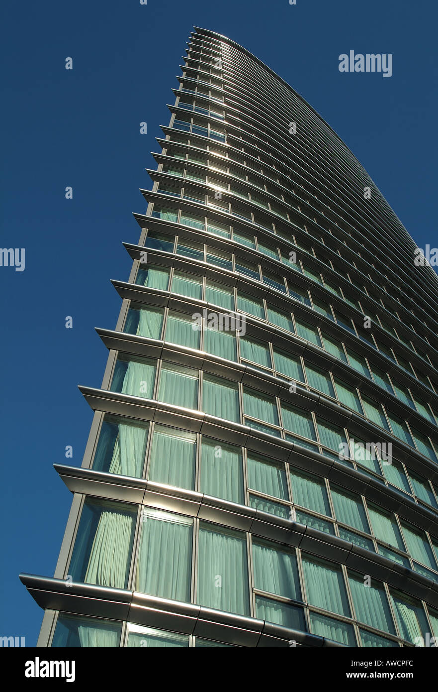 skyscraper in docklands area, london Stock Photo - Alamy