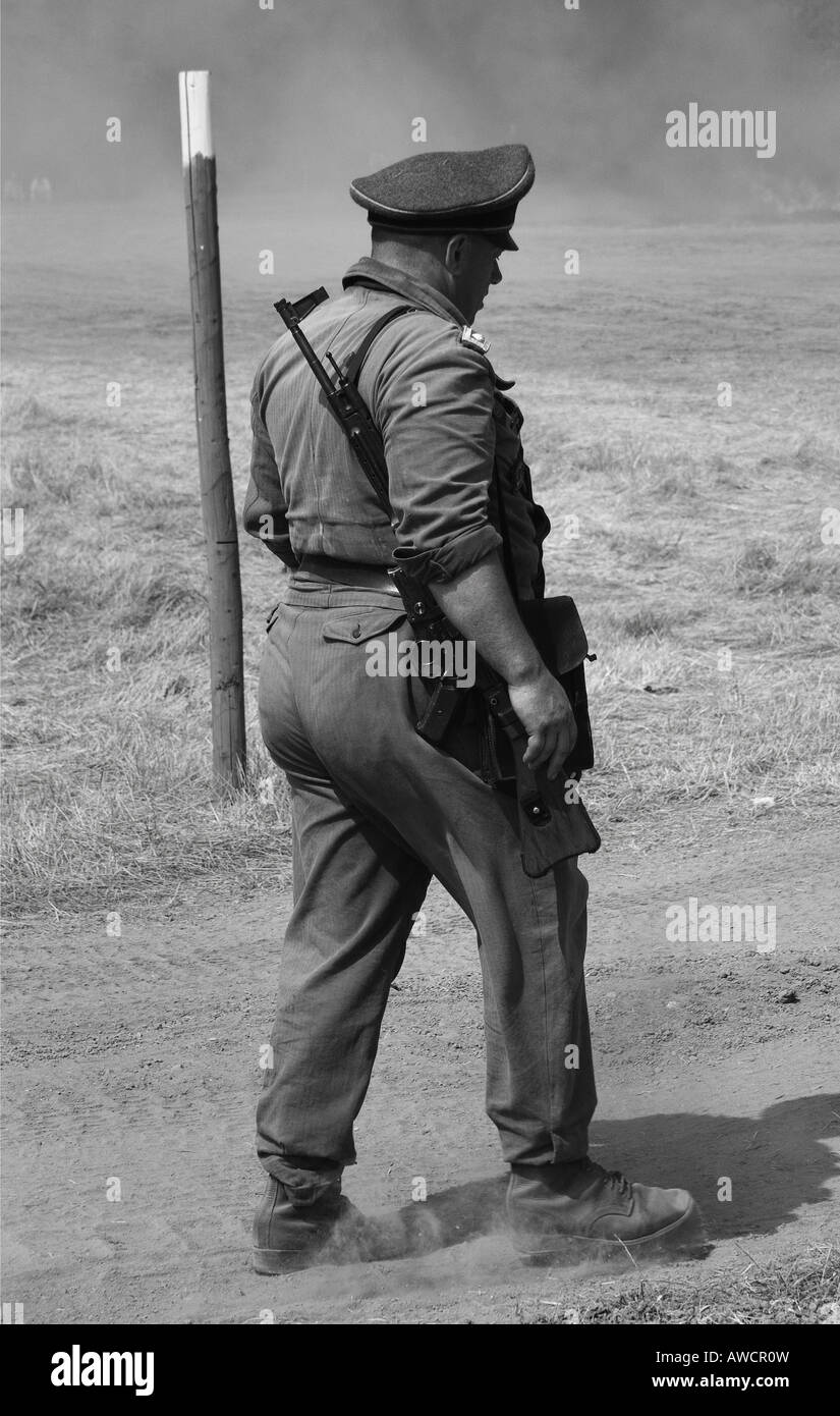 German soldier at Tank Show Stock Photo - Alamy
