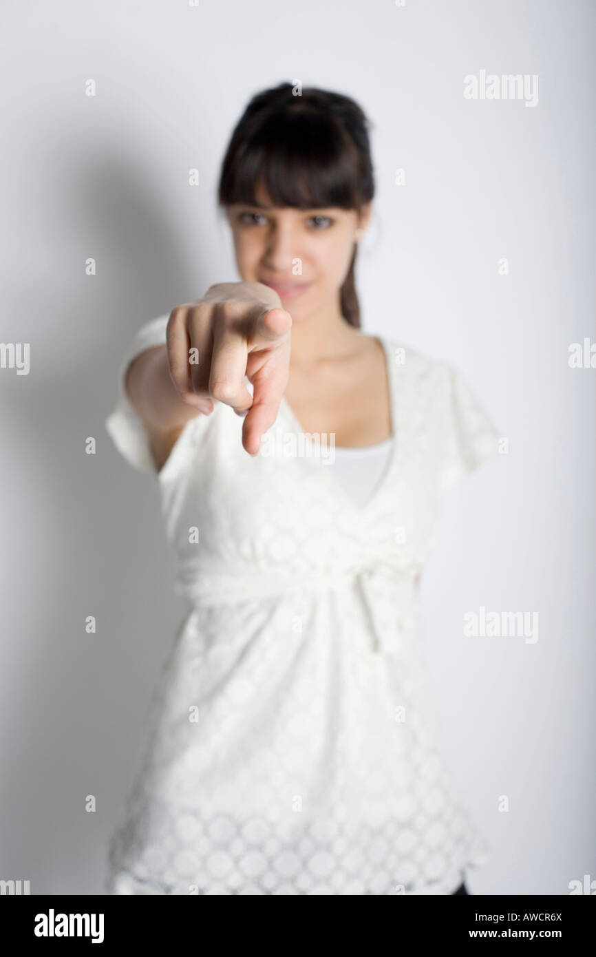 Finger pointing at viewer hi-res stock photography and images - Alamy