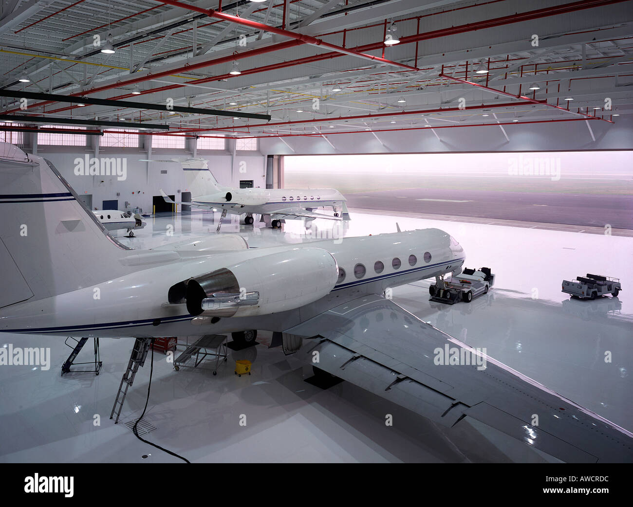interior airport airplane hanger maintenance Stock Photo - Alamy