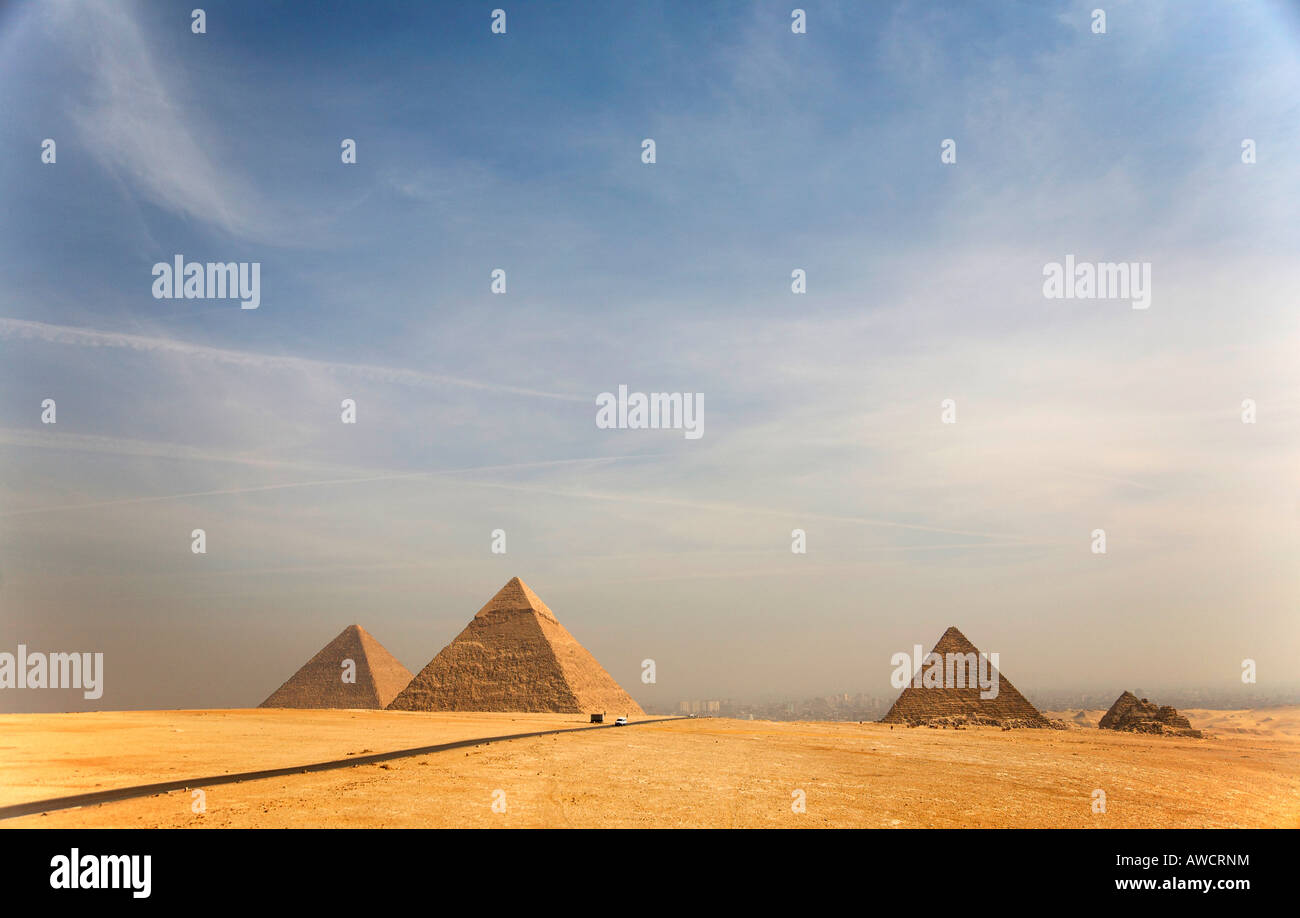 The Pyramids of Giza, near Cairo, Egypt, North Africa, Africa Stock ...