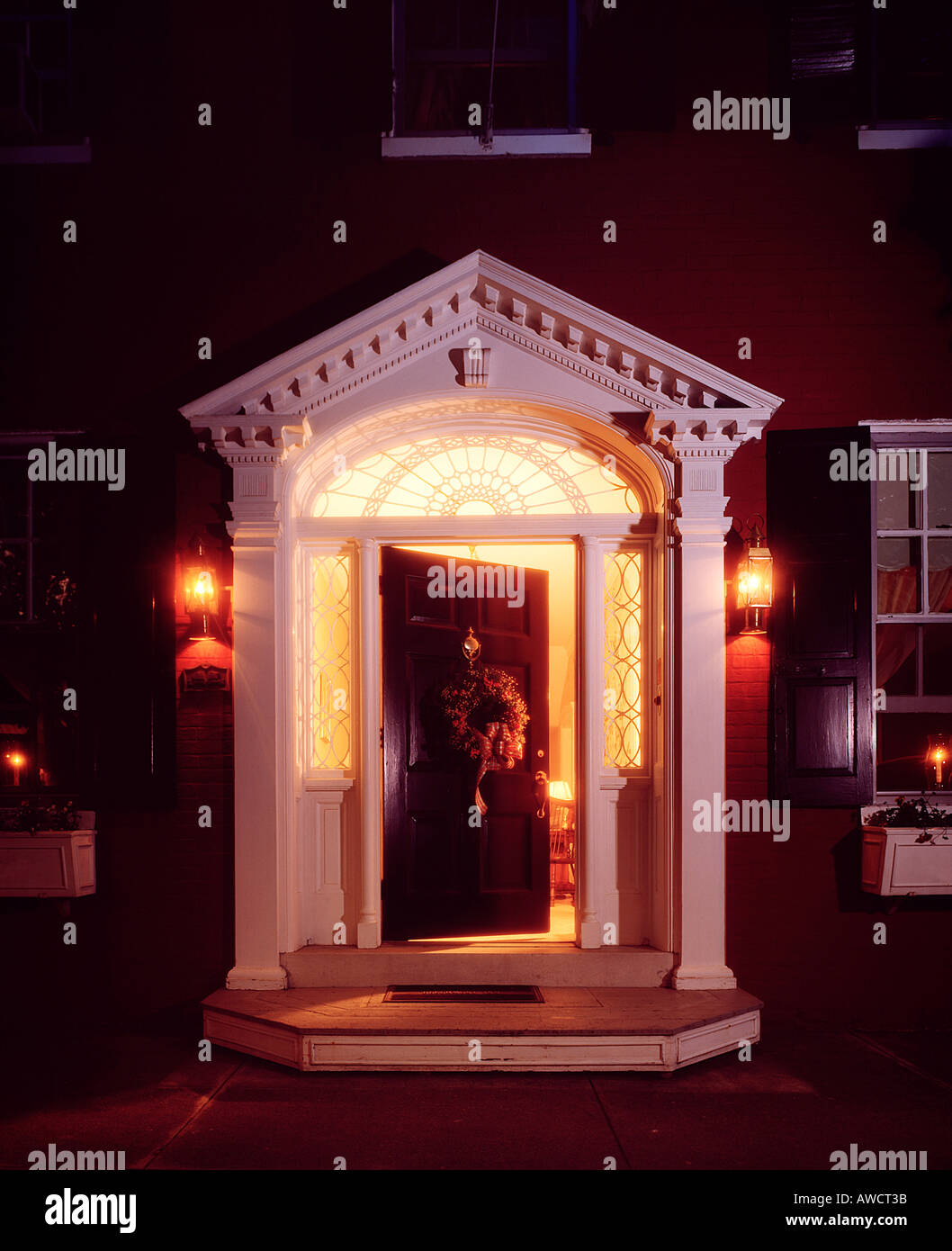 dramatic exterior doorway entrance Stock Photo - Alamy