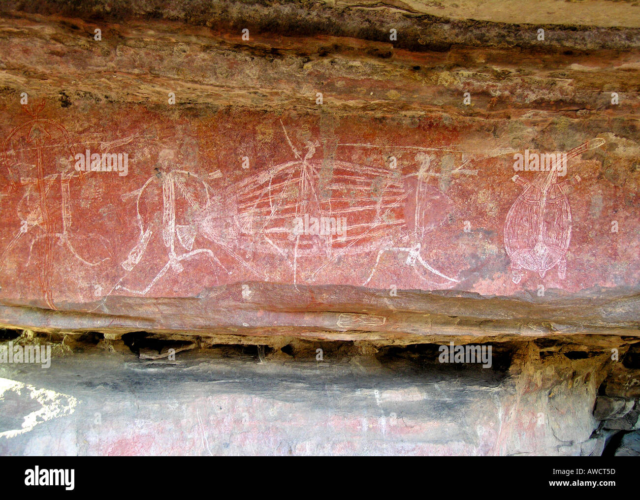 Aboriginal rock paintings, Kakadu national park Stock Photo - Alamy