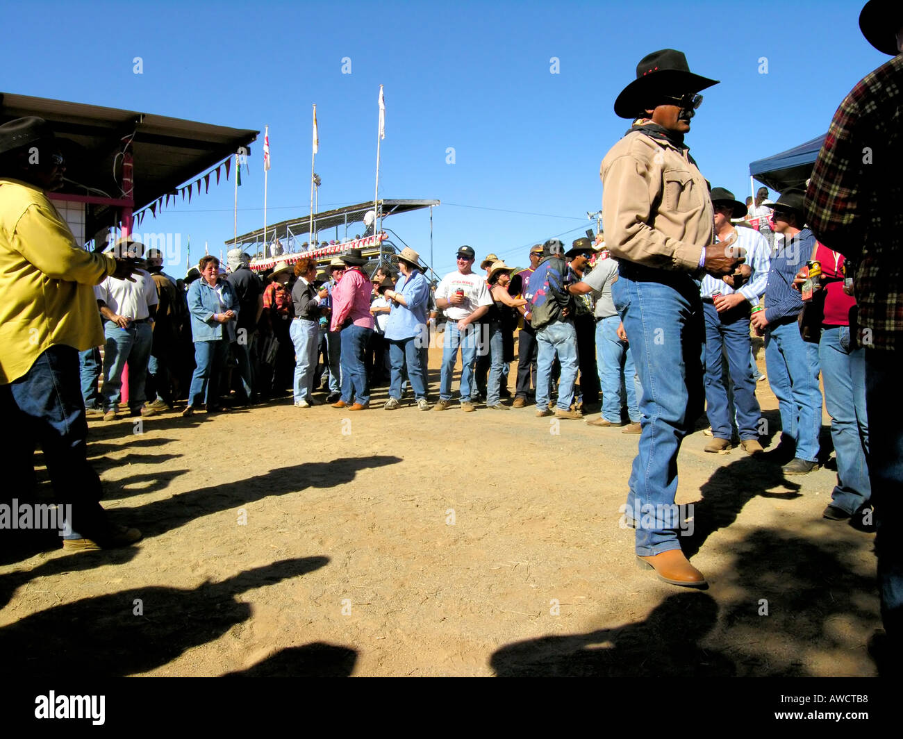 A game of two up, Mt. Isa rodeo Stock Photo - Alamy
