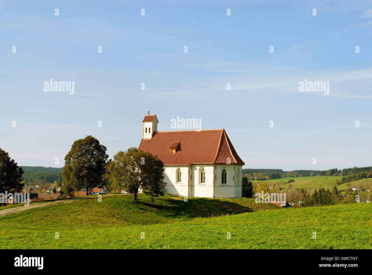 Hohenfurch Upper Bavaria Germany chapel St Ursula Stock Photo - Alamy