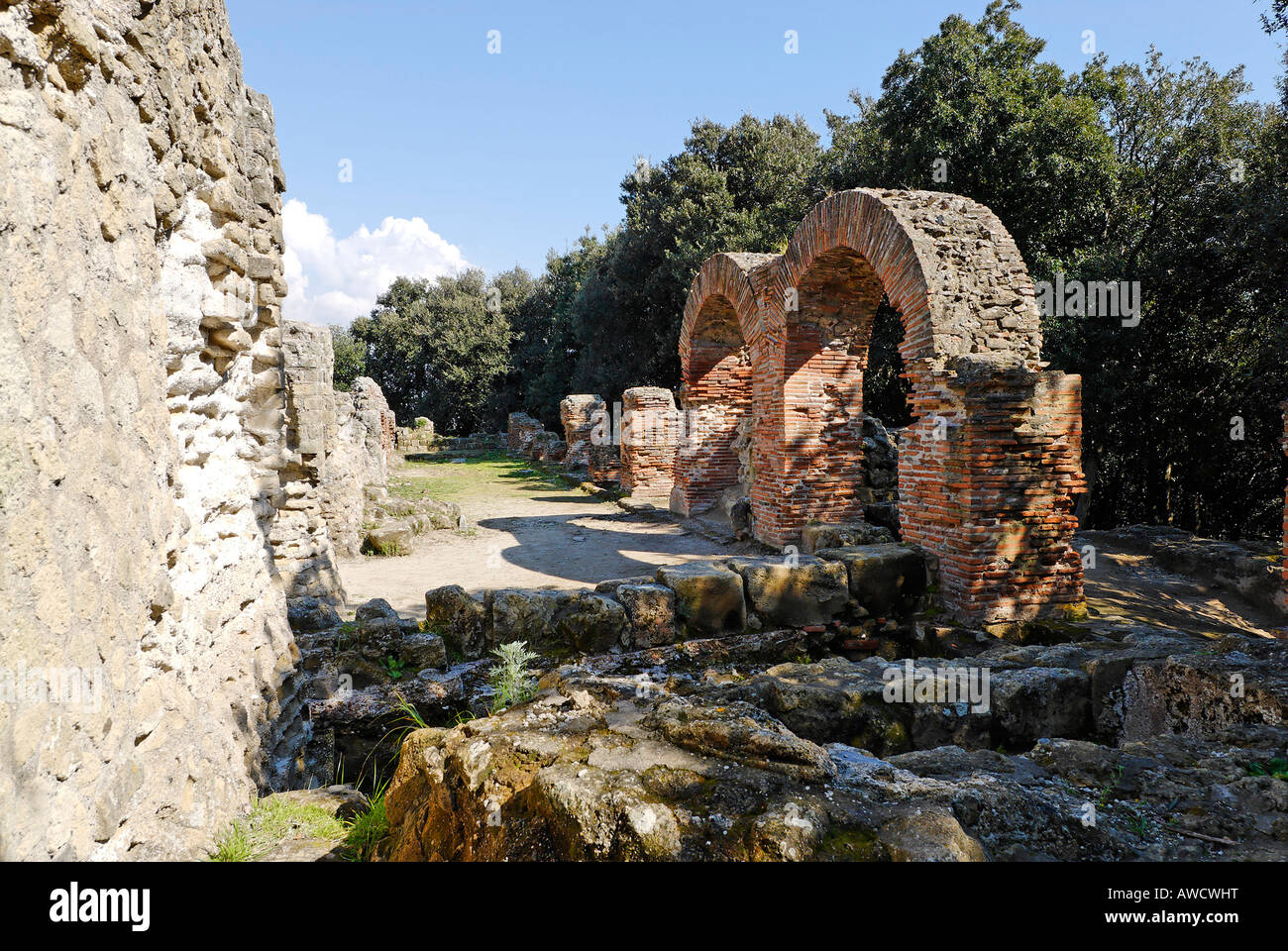 Cuma Cumae Campania Italia Italy temple of the God Zeus later Christian ...