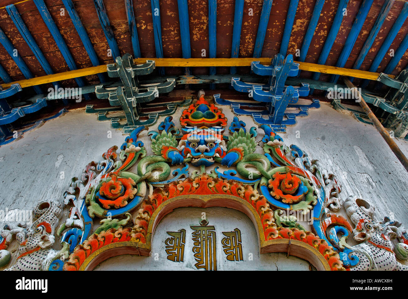 Ornament detail, Kumbum stupa, Gyantse, Tibet Stock Photo - Alamy