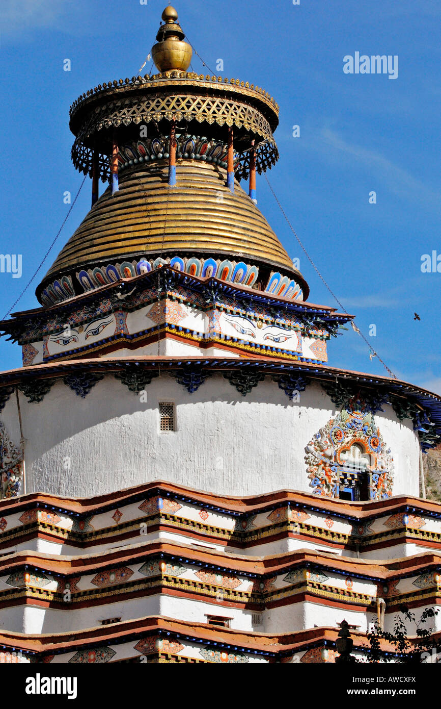 Stupa Kumbum, Gyantse, Tibet Stock Photo - Alamy