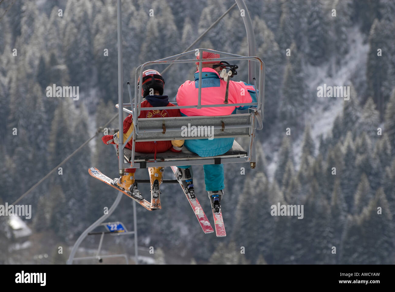 Two person chair lift hi-res stock photography and images - Alamy