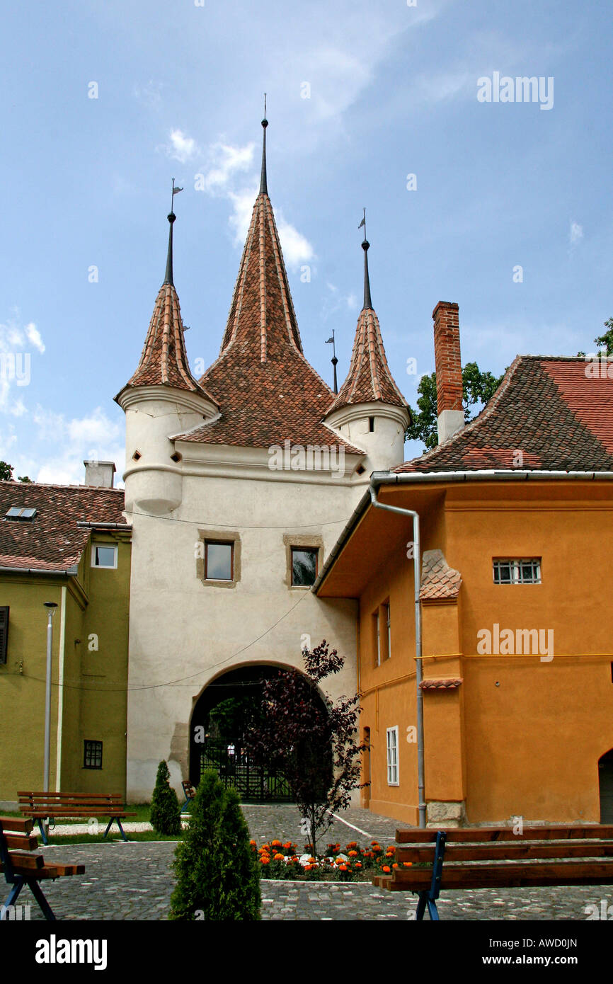 Catherine's Gate, tourist site in Brasov, Transylvania, Romania, Europe ...