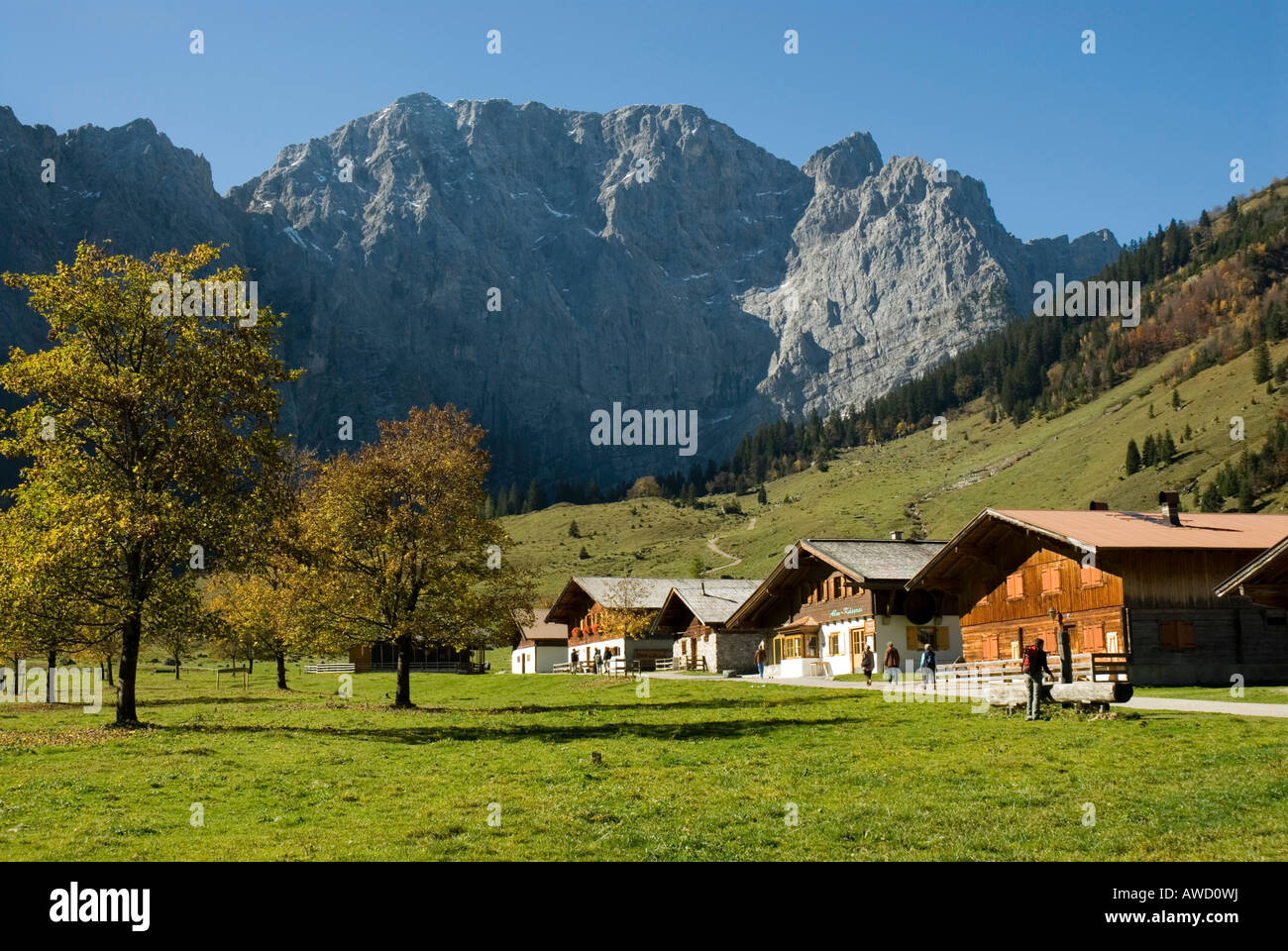 Eng, Hinterriss, Vomp, Tirol, Karwendel Range, Austria, Europe Stock ...