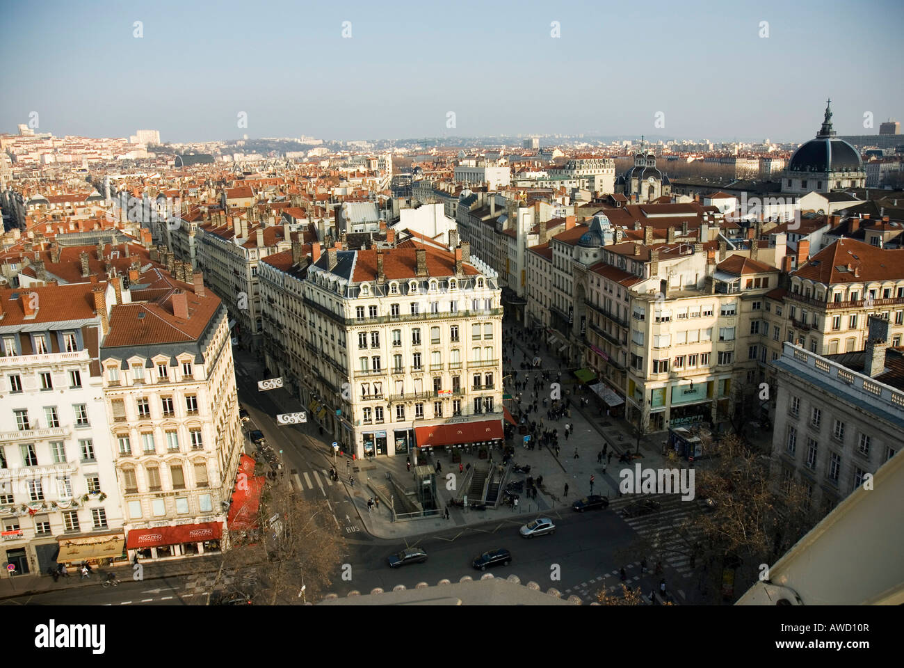 Aerial photo shopping streets hi-res stock photography and images - Alamy