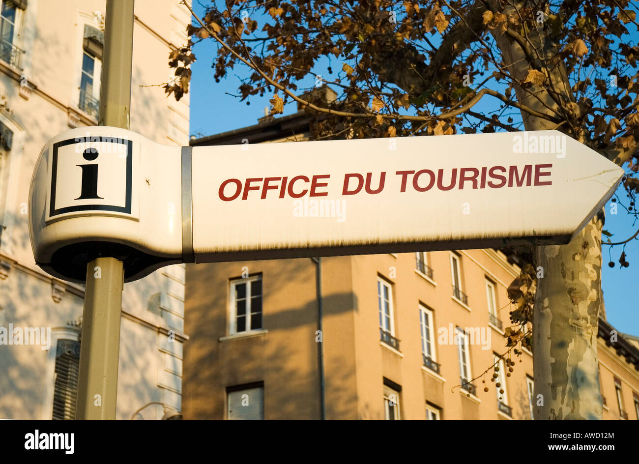 Sign for the tourist office, Lyon, France Stock Photo - Alamy