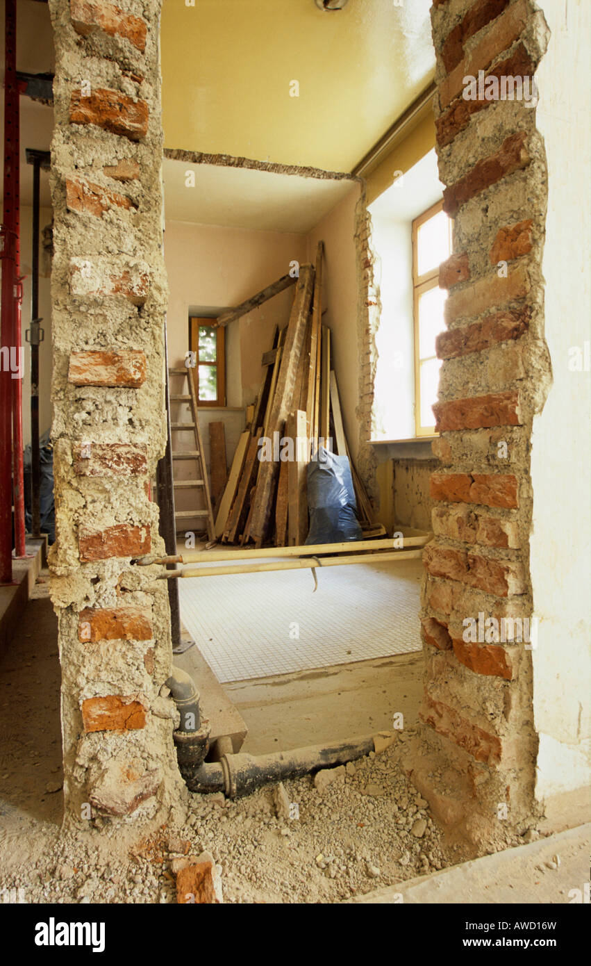 Renovation of an historic building Stock Photo - Alamy