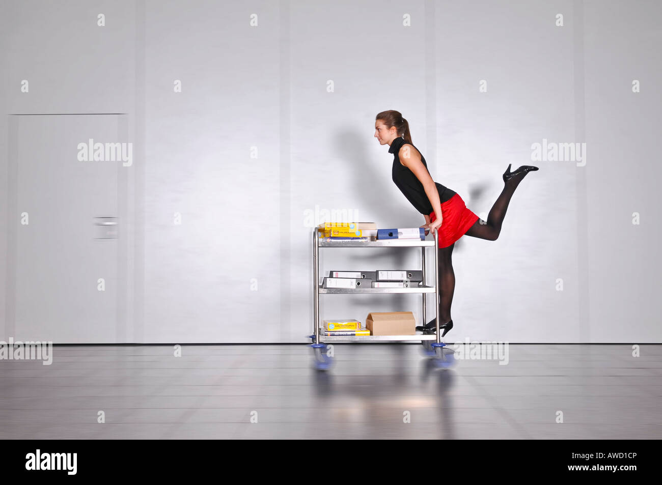Secretary taking care of urgent documents Stock Photo - Alamy