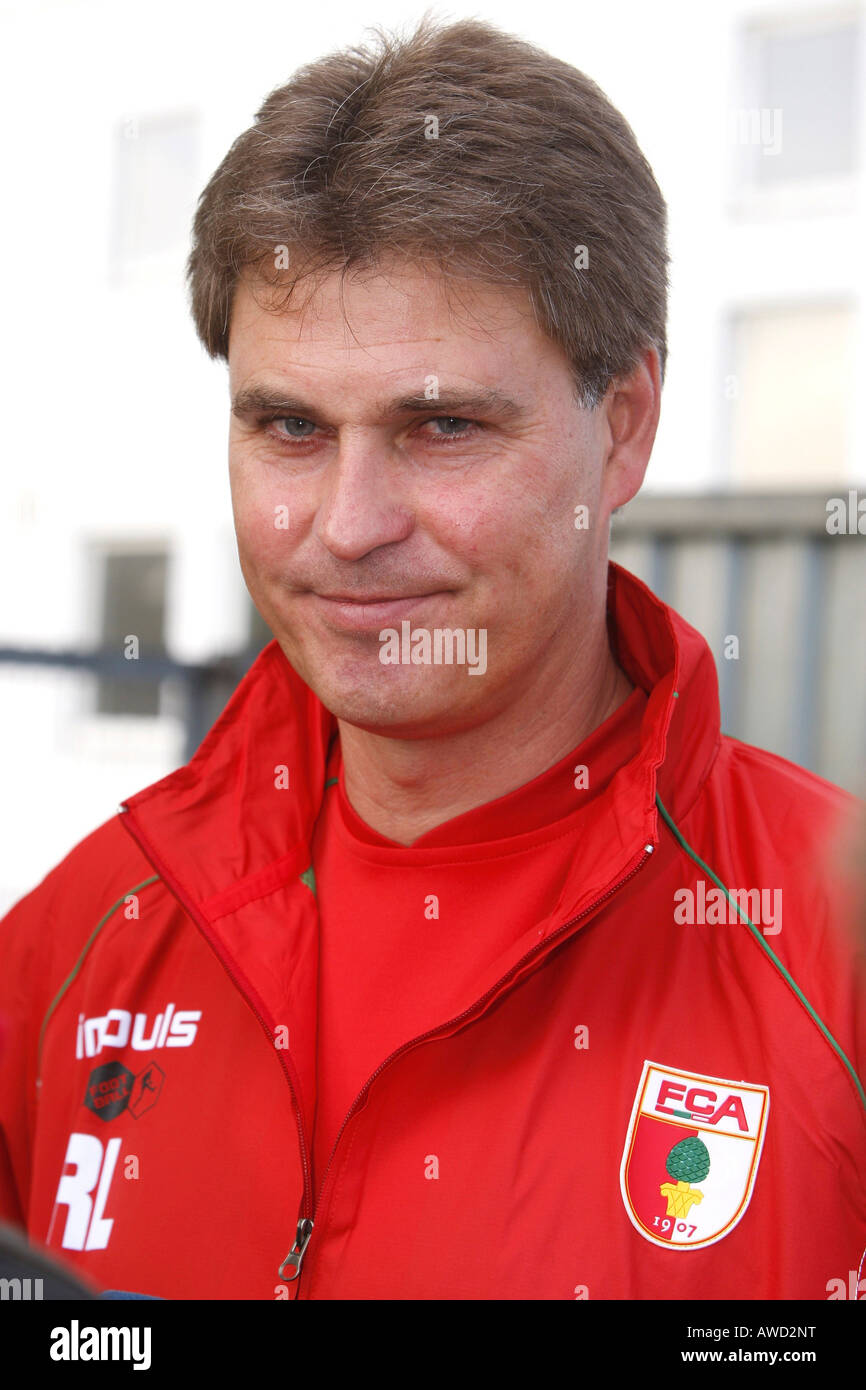 FC Augsburg, German soccer club, introducing Ralf Loose as the new ...