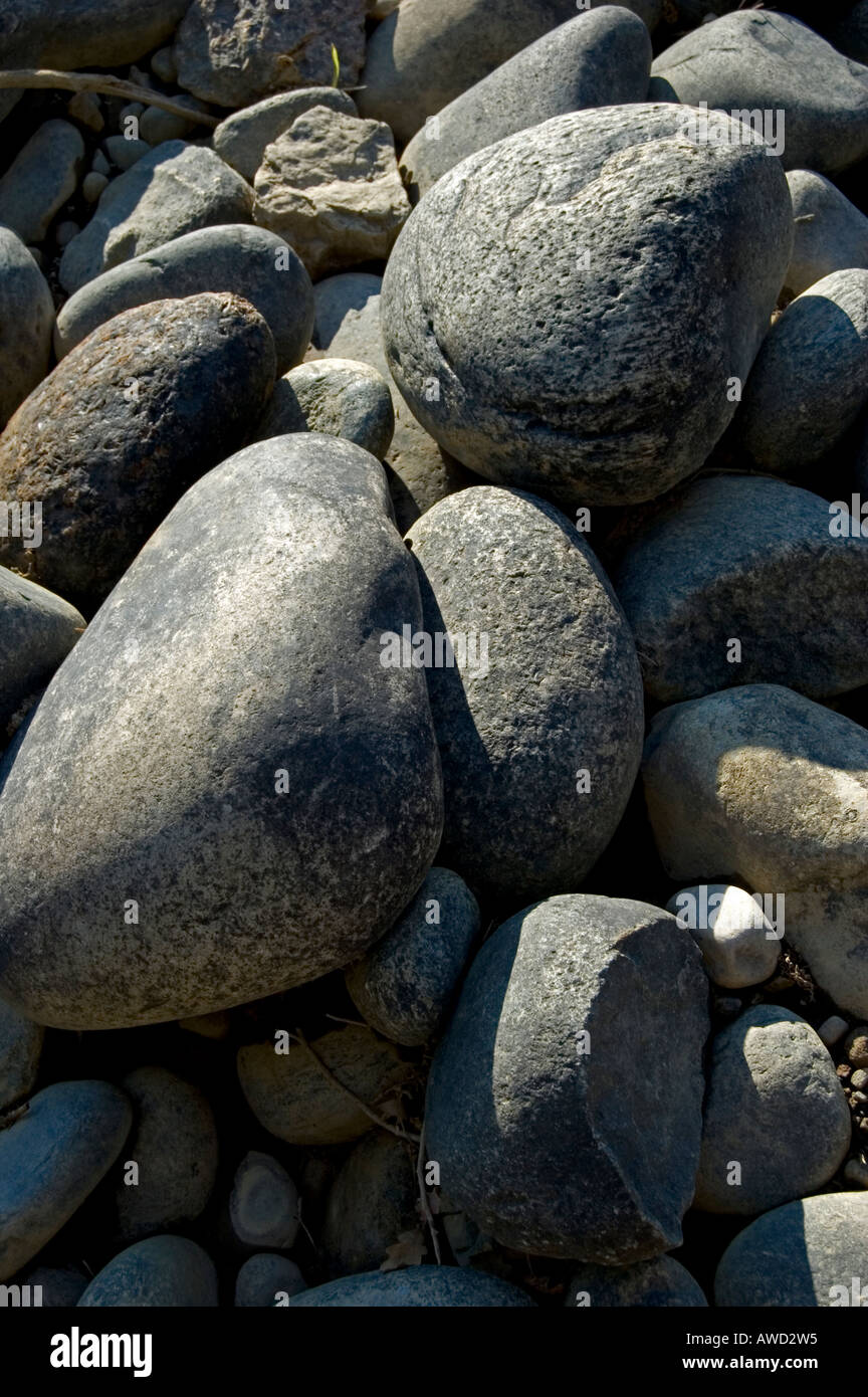 Round River Rocks Stock Photo - Alamy