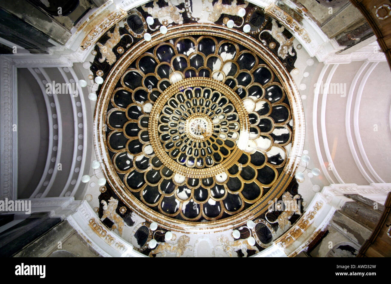 Ceiling of the synagogue in Goerlitz, Saxony, Germany, Europe Stock ...