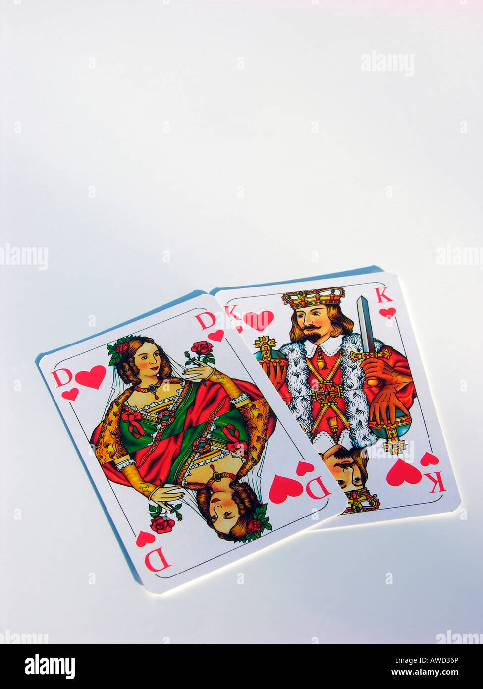 Two playing cards Stock Photo - Alamy