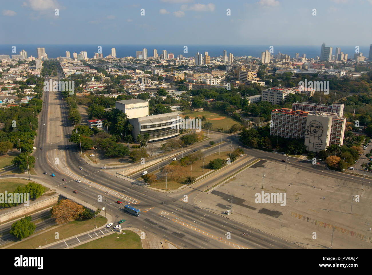 Panoramic view of Plaza de la Revolución (Revolution Square), Havana ...