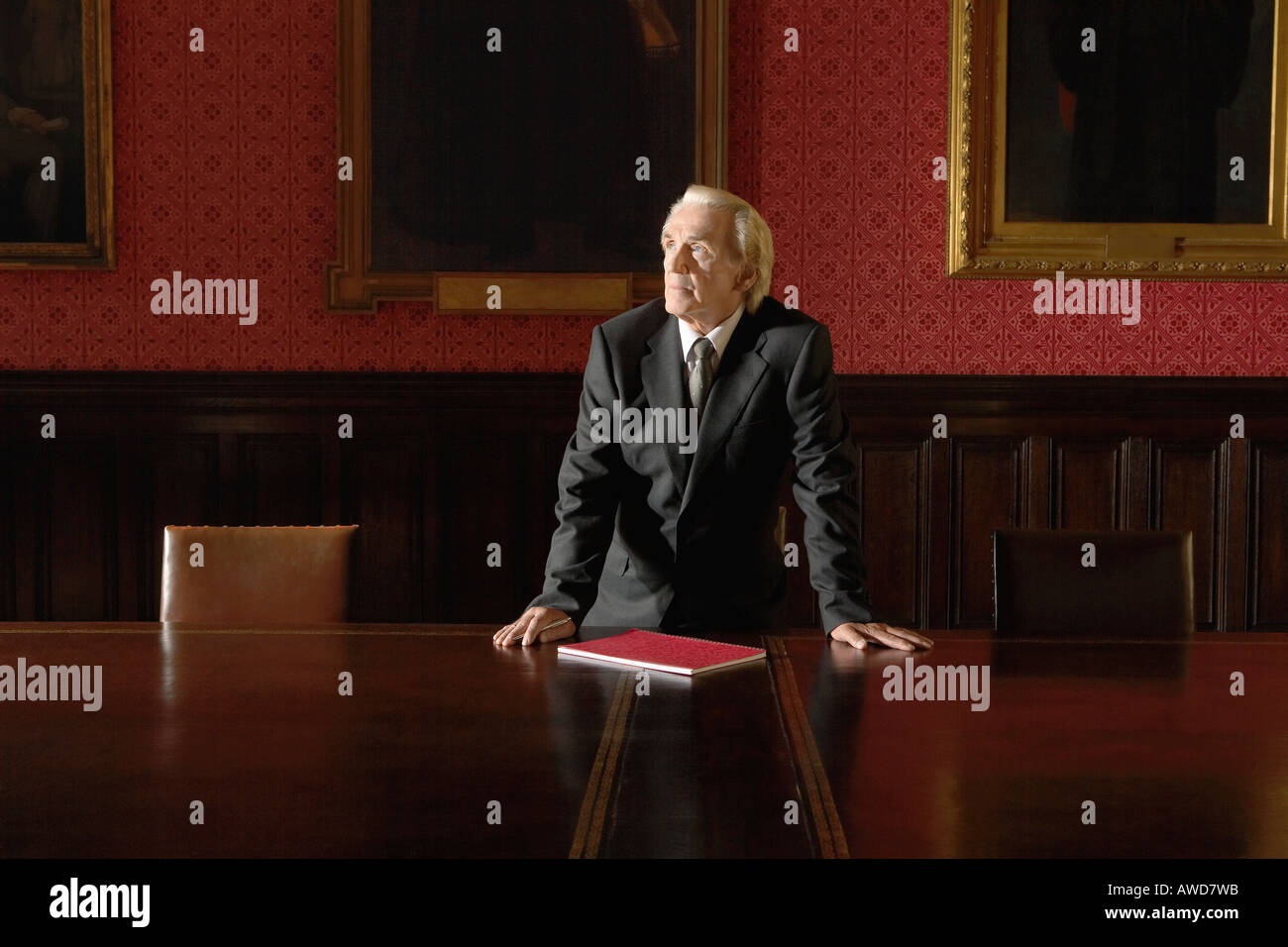 Man leaning on one arm suit hi-res stock photography and images - Alamy