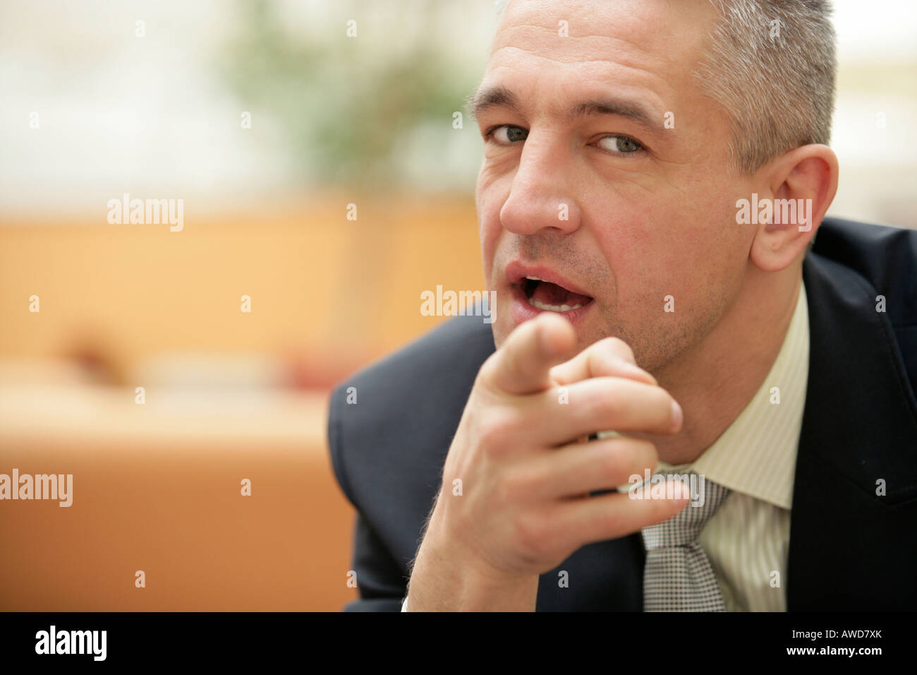 Portrait old man pointing camera hi-res stock photography and images ...