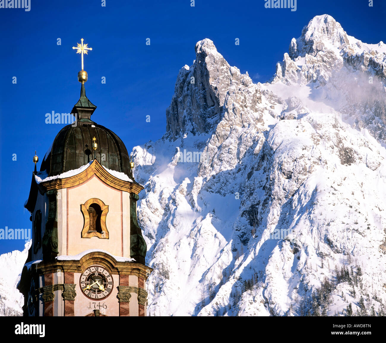 Karwendel Range, St. Peter and Paul Church, Mittenwald Forest, Upper ...