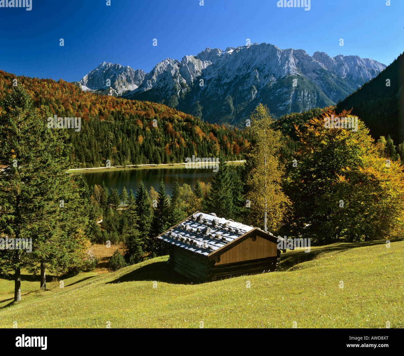 At wooden hut in mittenwald hi-res stock photography and images - Alamy