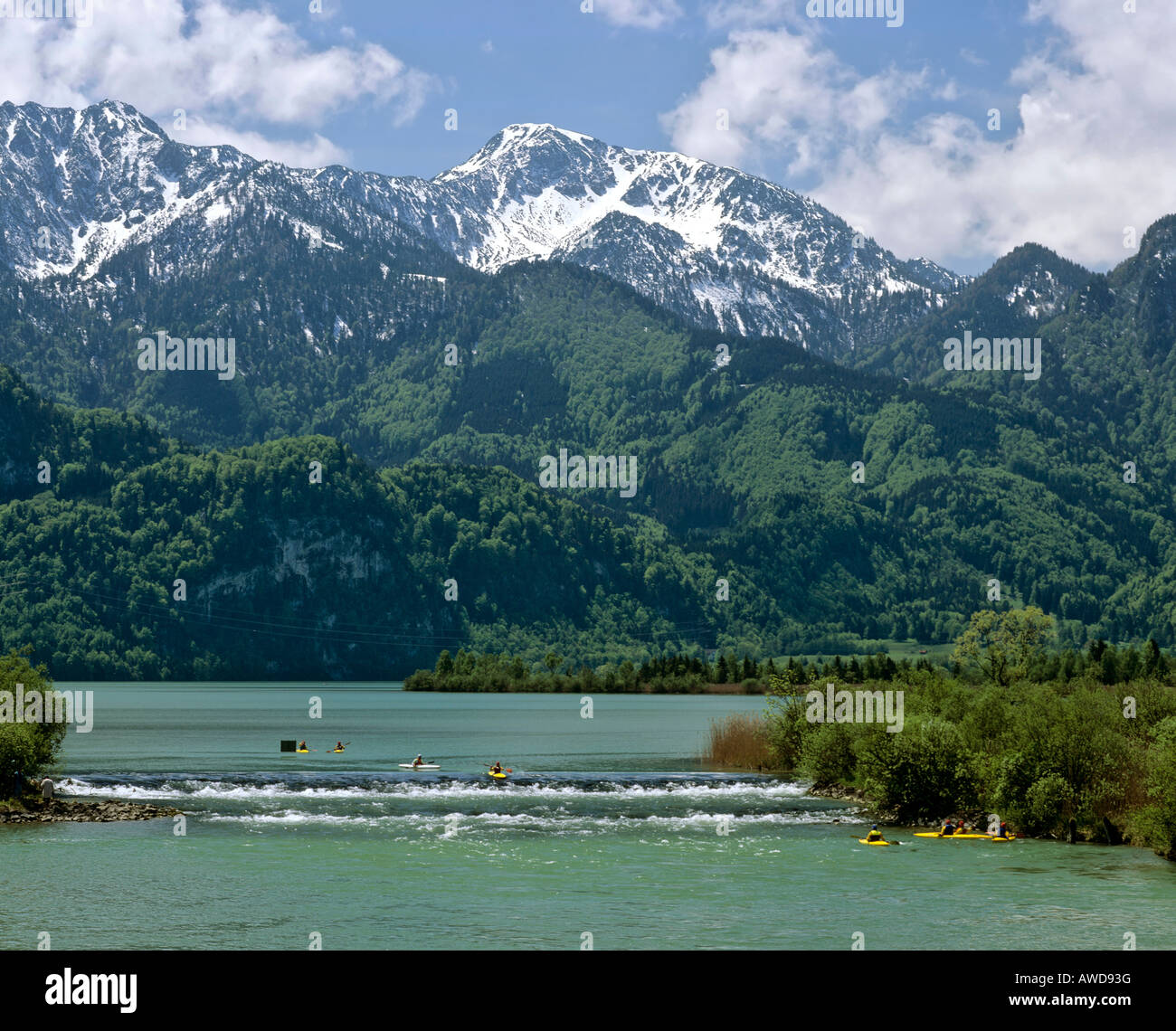 Canoe at the lake kochelsee hi-res stock photography and images - Alamy