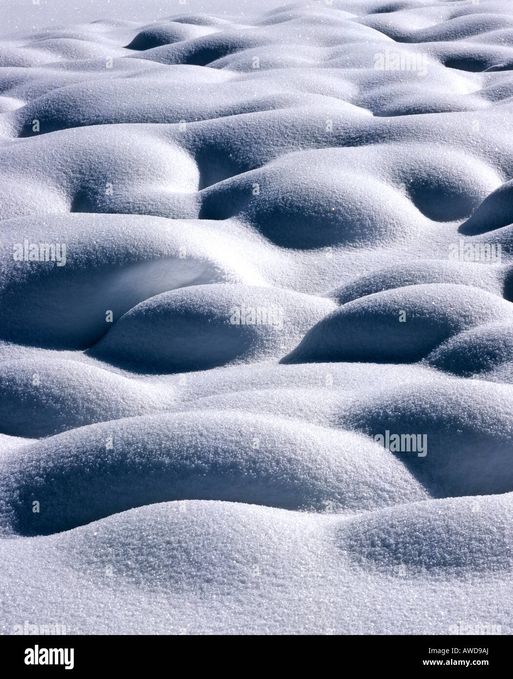 Snow mounds in detail Stock Photo - Alamy