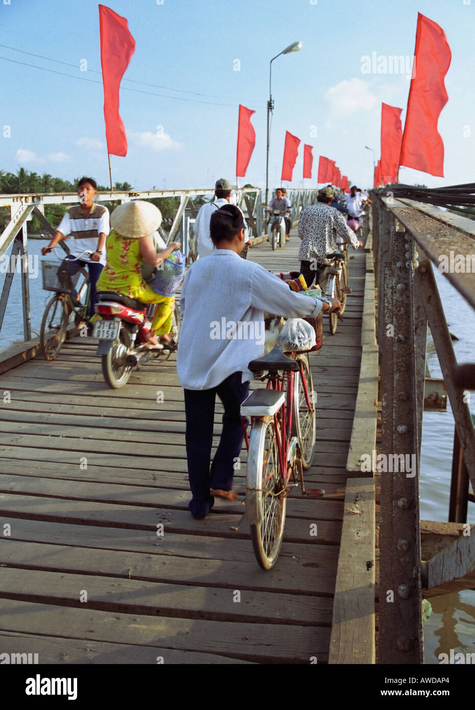 Vietnam mekong river cycling hi-res stock photography and images - Alamy